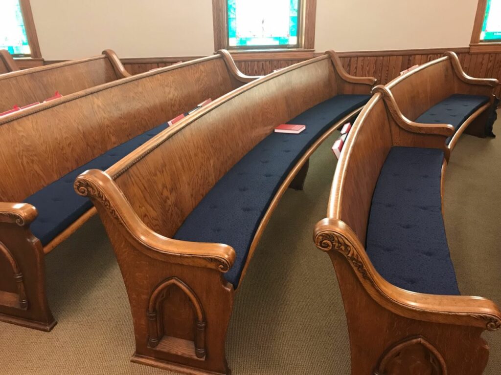 Reversible Church Pew Cushions | Pew Pads